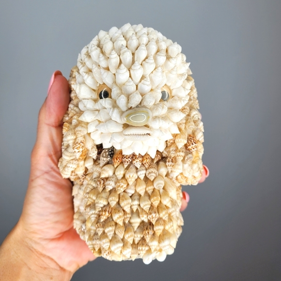 Vintage | Accents | Vintage Seashell Puppy Dog Sculpture Statue 525 X 3 ...